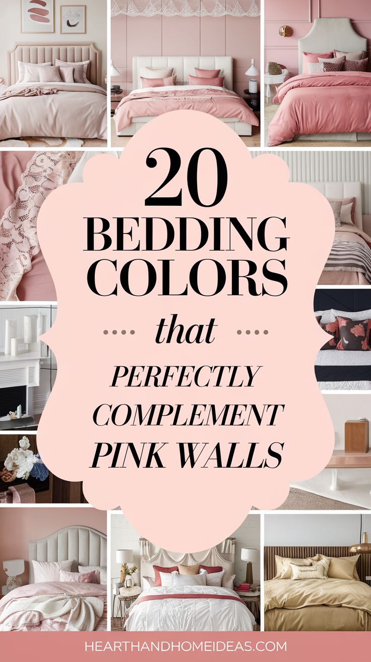 20 Bedding Colors That Perfectly Complement Pink Walls - Hearth And ...