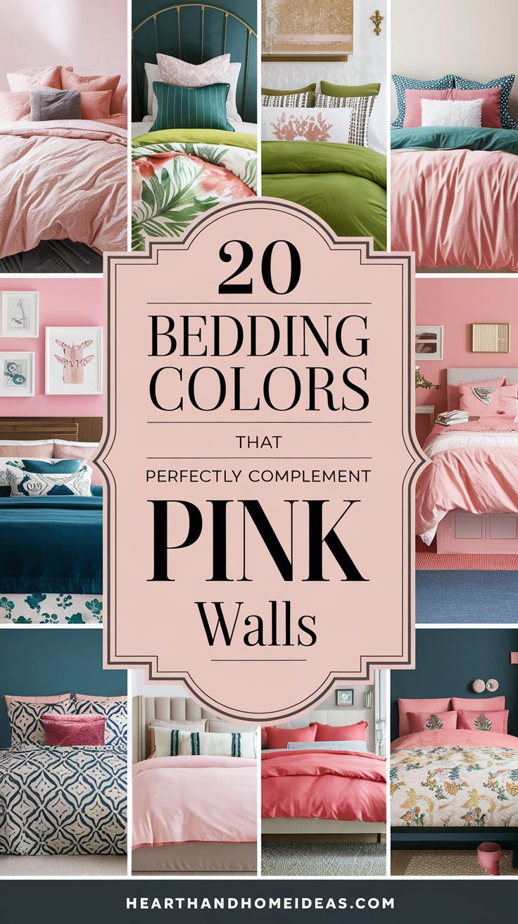 20 Bedding Colors That Perfectly Complement Pink Walls - Hearth And ...